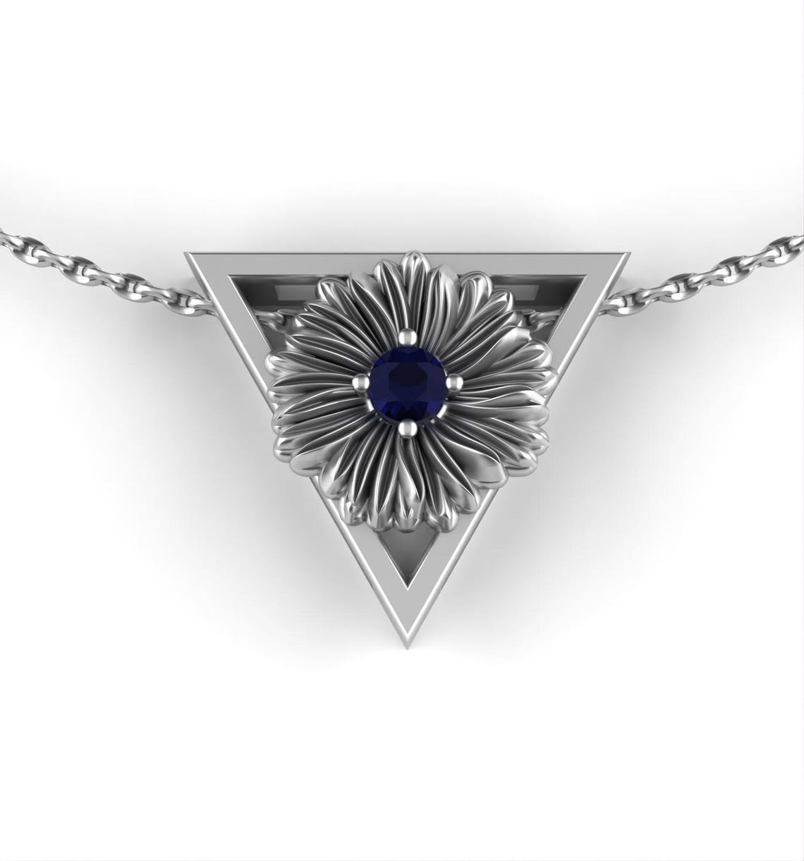 September-triangle Symbol - Aster Birth Flower – Sapphire Birth Stone ...