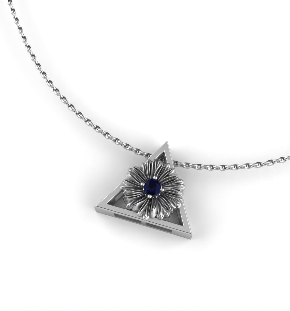 September-triangle Symbol - Aster Birth Flower – Sapphire Birth Stone ...