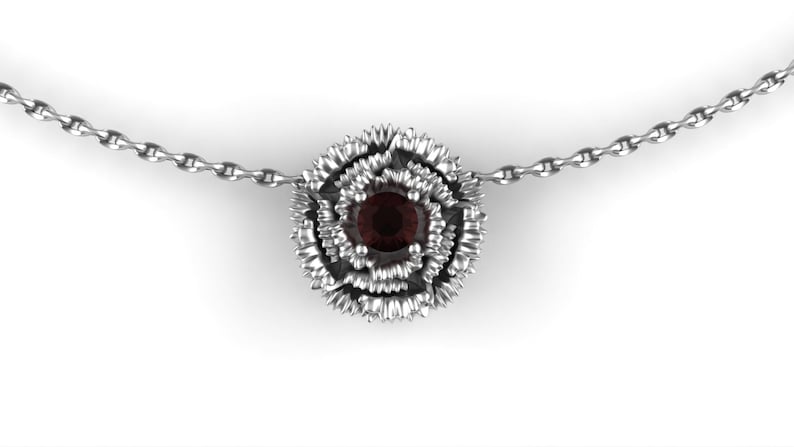 January - Carnation Birth Flower - Garnet Birth Stone - Etsy