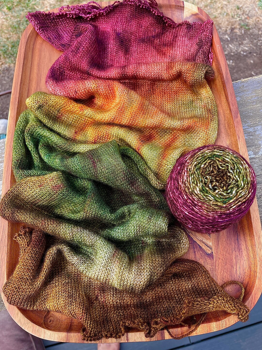 Grandpas Flannel Gradient Yarn Cake DK WEIGHT 100% SW Shaniko Wool - Etsy