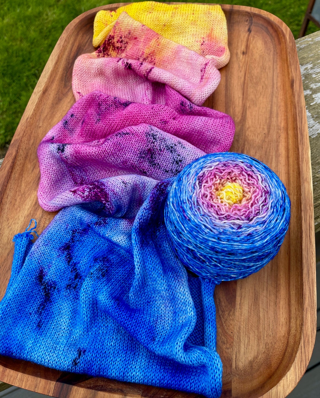 Daybreak Gradient Yarn Cake FINGERING WEIGHT 100% SW Shaniko Wool - Etsy