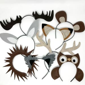 Woodland Animal Headbands, Woodland Birthday Party Supplies, Party ...