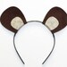 1 Chipmunk Headband With Bow Squirrel Mouse Ferret Chipettes Ears ...