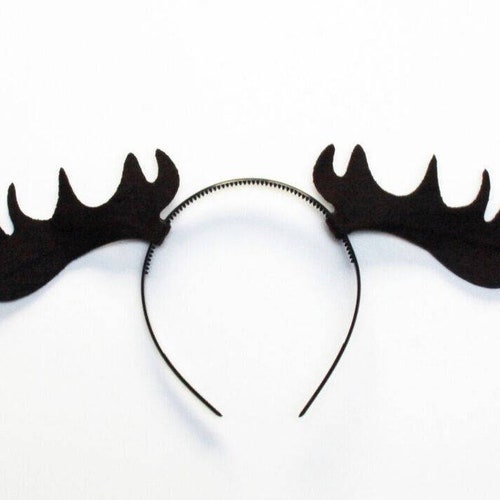 Moose Antlers Headband Birthday Party Ears Favors Woodland - Etsy Canada