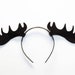 Moose Antlers Headband Birthday Party Ears Favors Woodland Camping ...