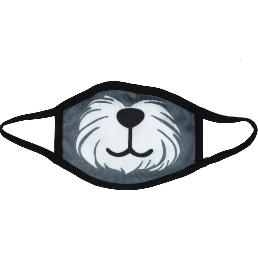 Schnauzer Dog Face Mask Nose and Mouth and Ears Clothe Facemask With ...