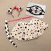 Dalmatian Face Mask Dog Ears Headband Tutu Tail Spots Dalmation Costume ...