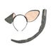 Pug Terrier Chihuahua Bulldog Puppy Dog Ears and Tail Set Birthday Grey ...
