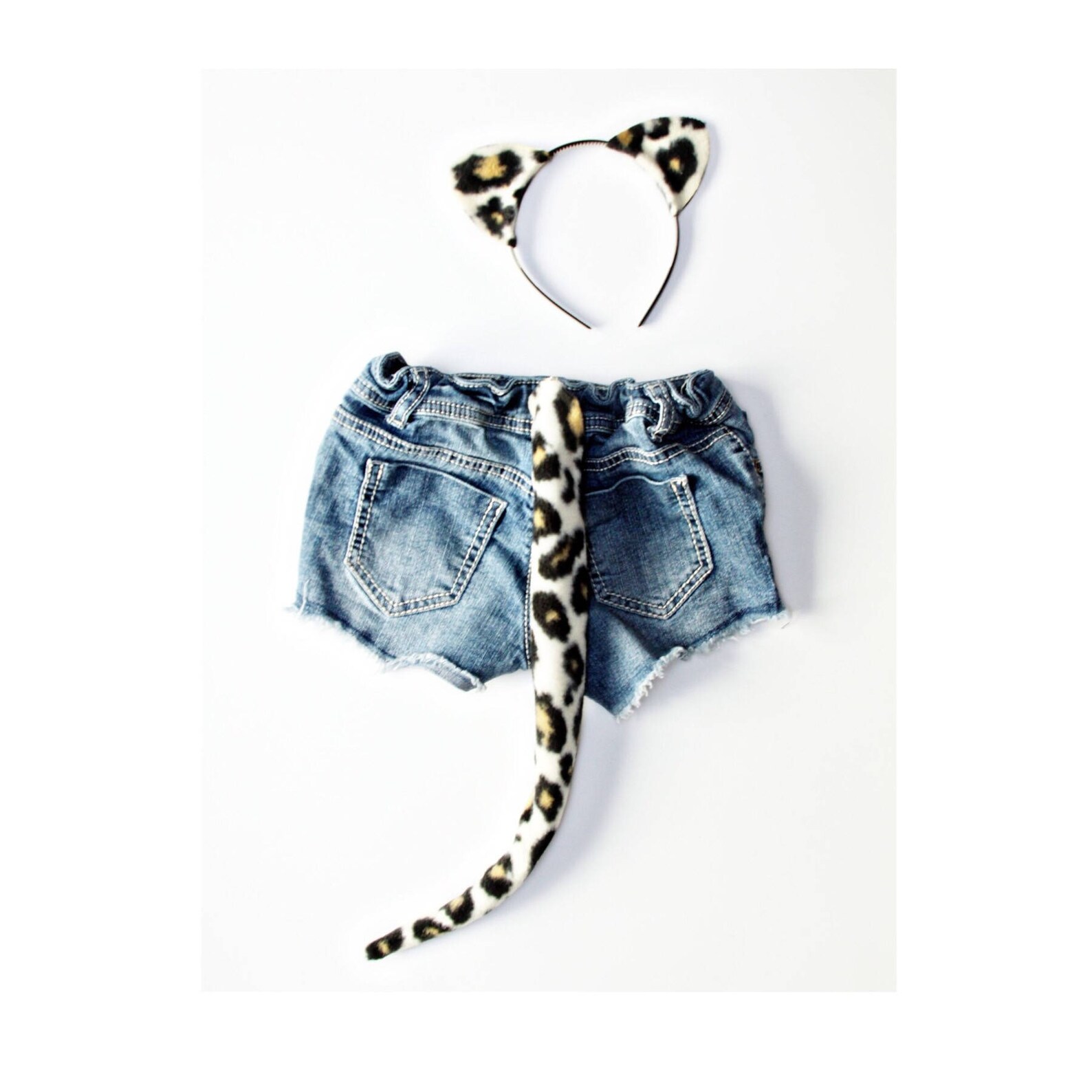 Cheetah Ears and Tail Set Jungle Safari Zoo Animal Headband - Etsy