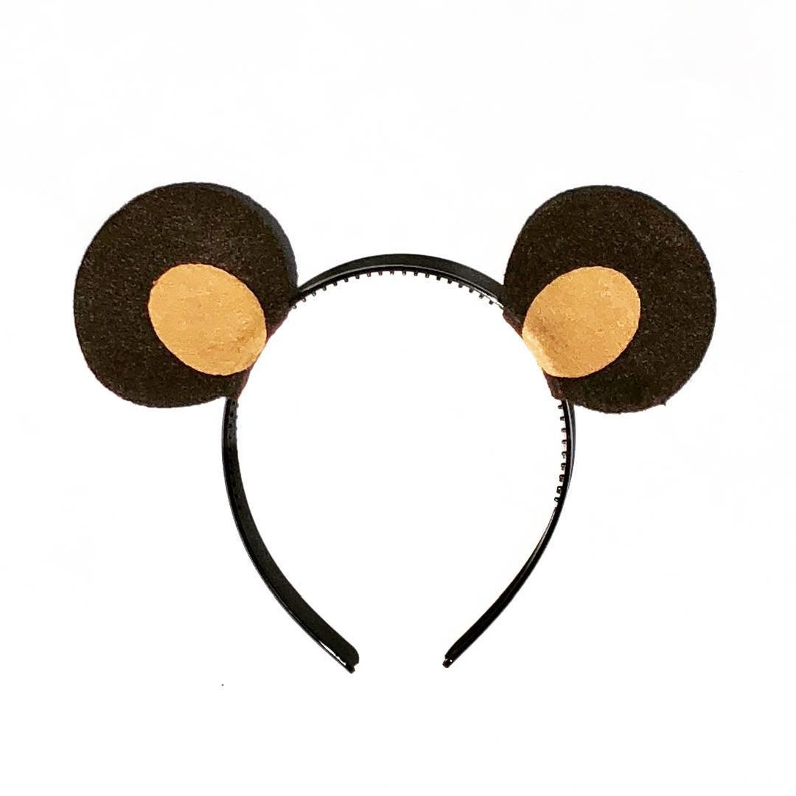 Dark Brown And Tan Bear Theme Ears Headbands birthday party | Etsy