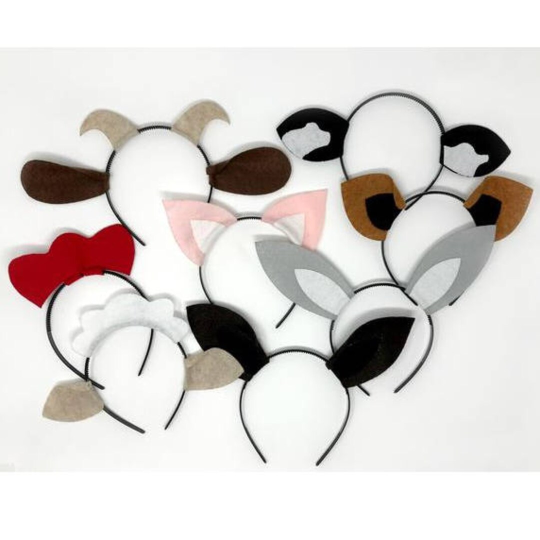 Farm Birthday Party Favors Barnyard Animal Ear Headbands for - Etsy