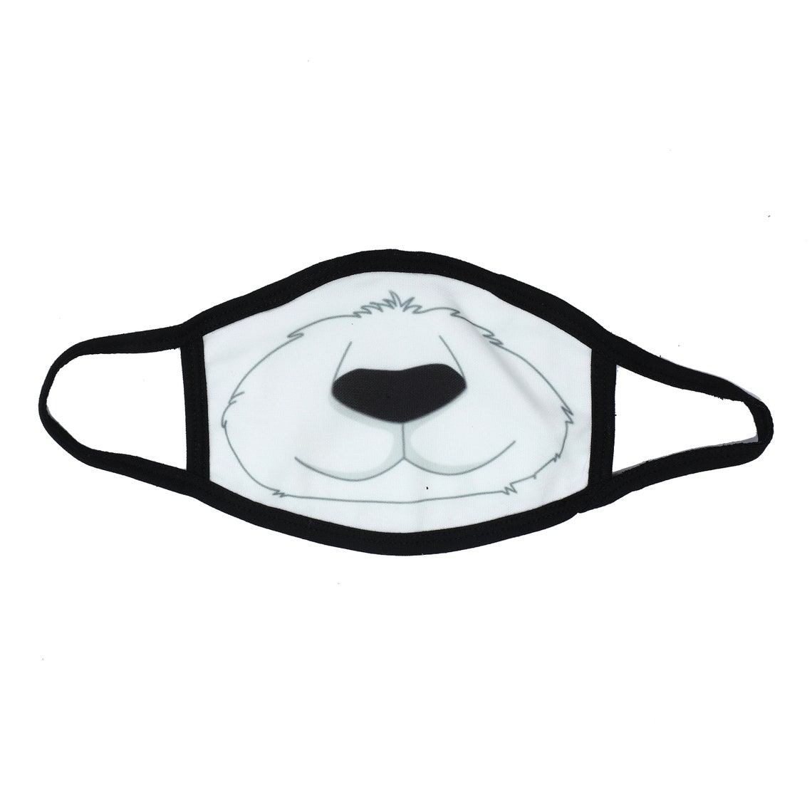 Panda Bear Face Mask Nose and Mouth and Ears Clothe Facemask With Nose ...