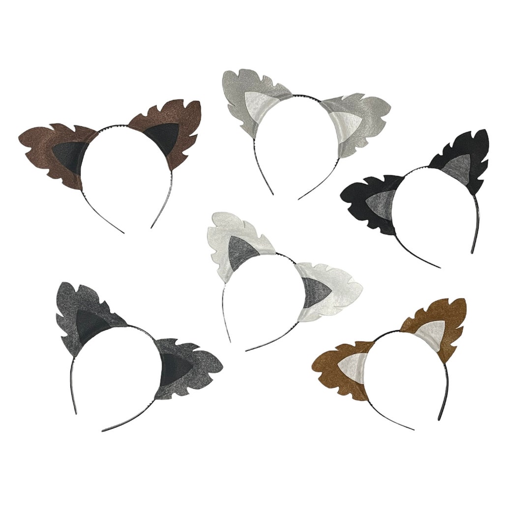 Wolf Dog Cat Ears Werewolf Headband Birthday Costume Adult Children ...