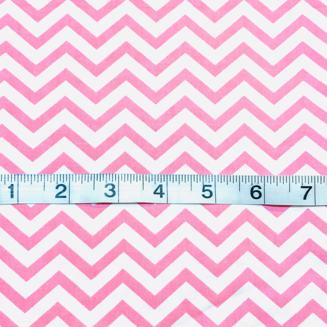 55 Width 100% Cotton Fabric Hot Pink Chevron Sold by the | Etsy