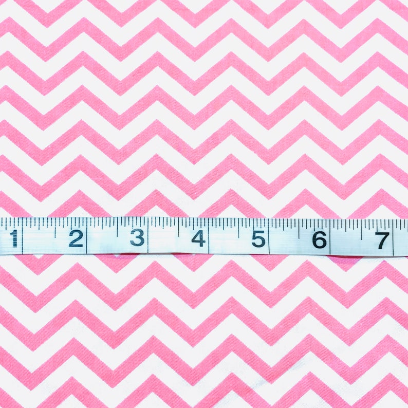 55 Width 100% Cotton Fabric Hot Pink Chevron Sold by the Yard - Etsy