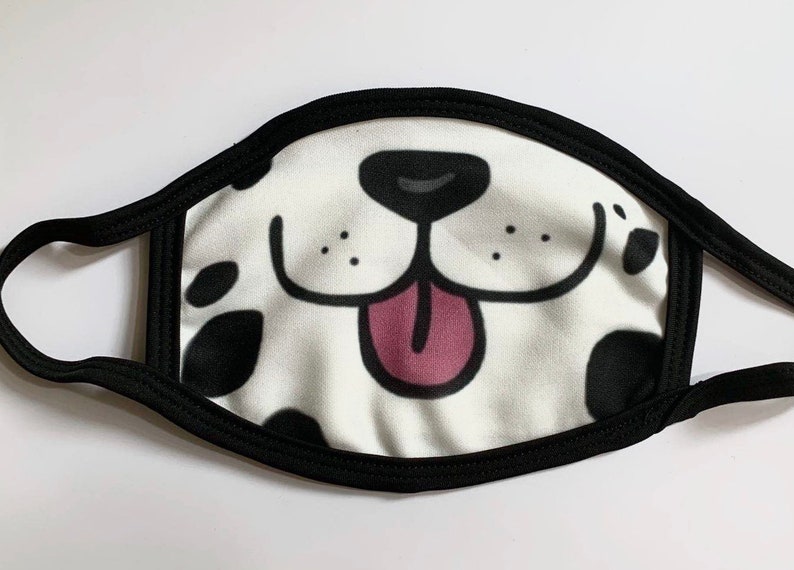 Dalmatian Puppy Dog Ears Headband Tutu Tail Face Mask Black - Etsy
