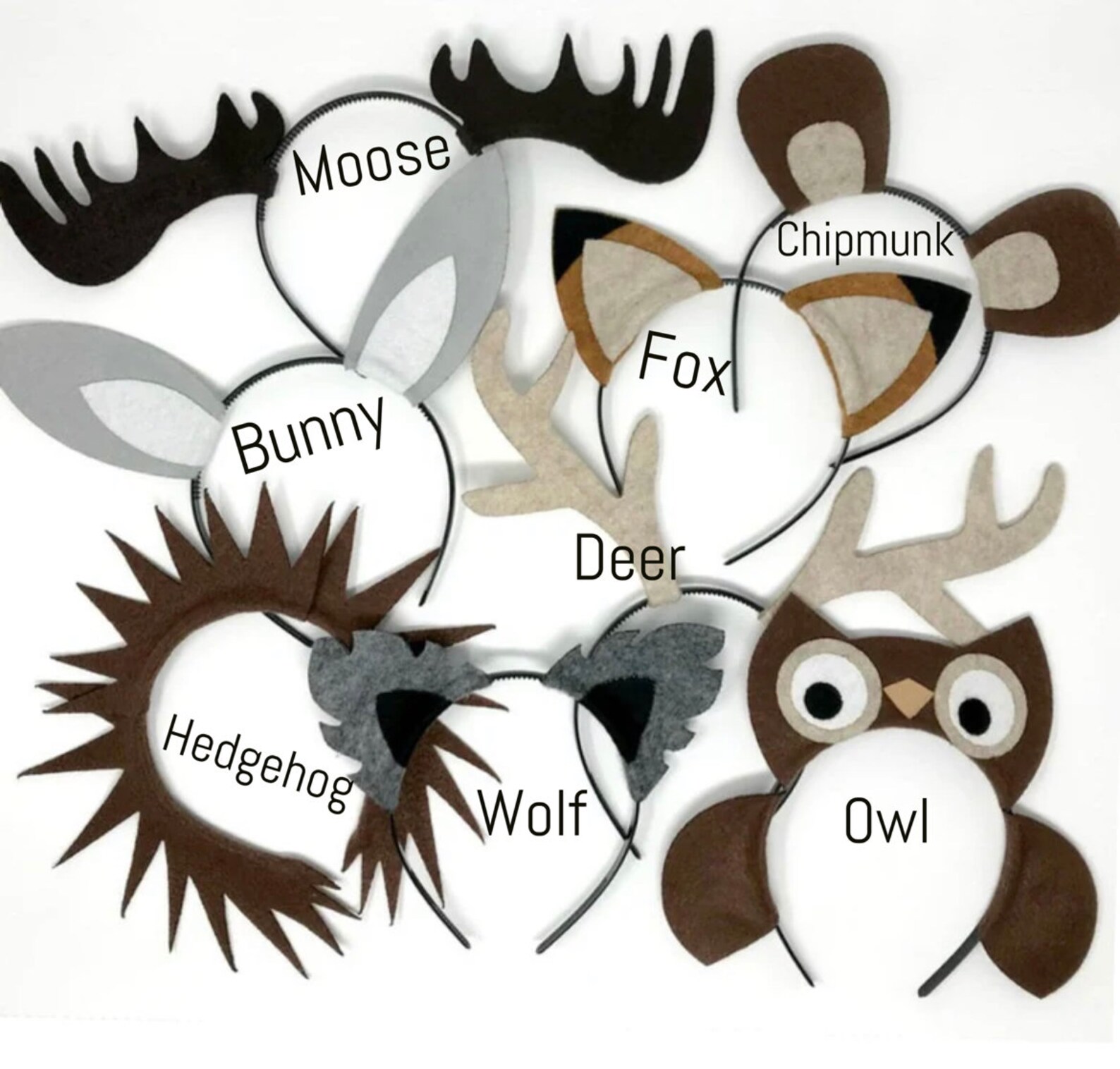 Woodland Animal Headbands Woodland Birthday Party Supplies - Etsy