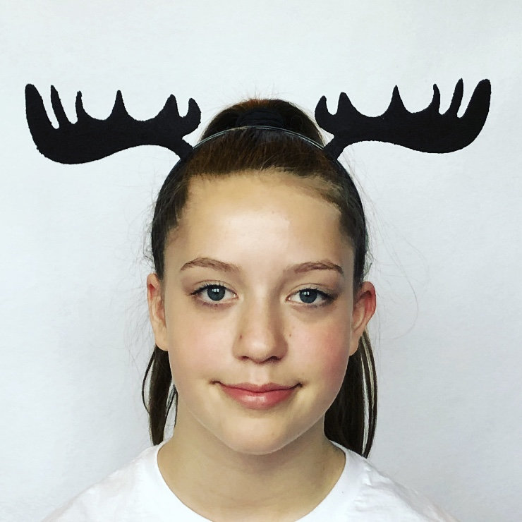 Moose Antlers Headband Birthday Party Ears Favors Woodland Camping ...