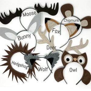 Animal Ear Headbands for Zoo Theme Birthday Party Favors, Halloween ...