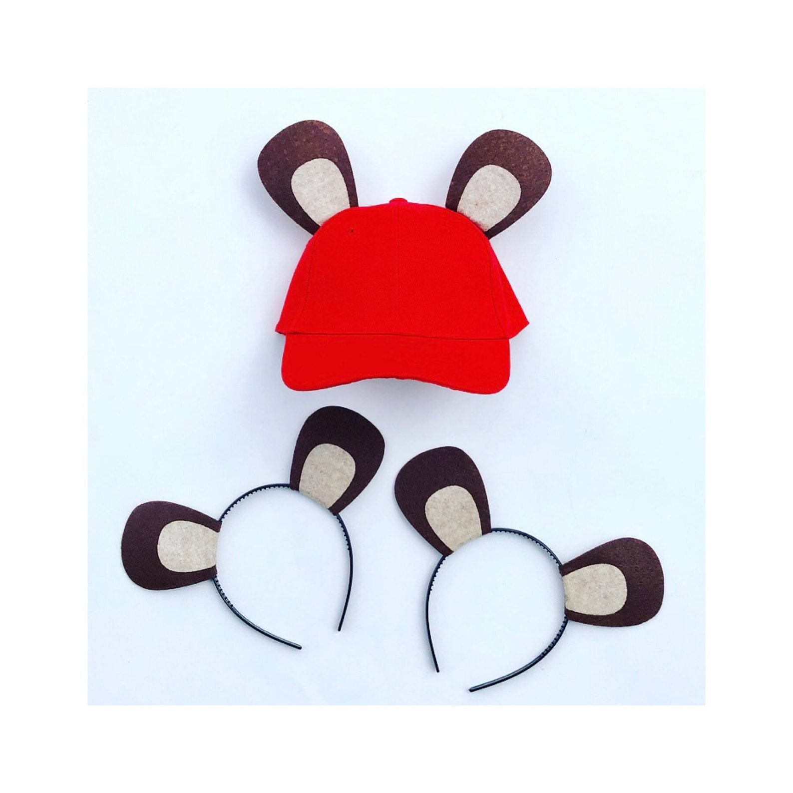 Chipmunk Ears Red Hat Headband Birthday Party Favor Supplies - Etsy