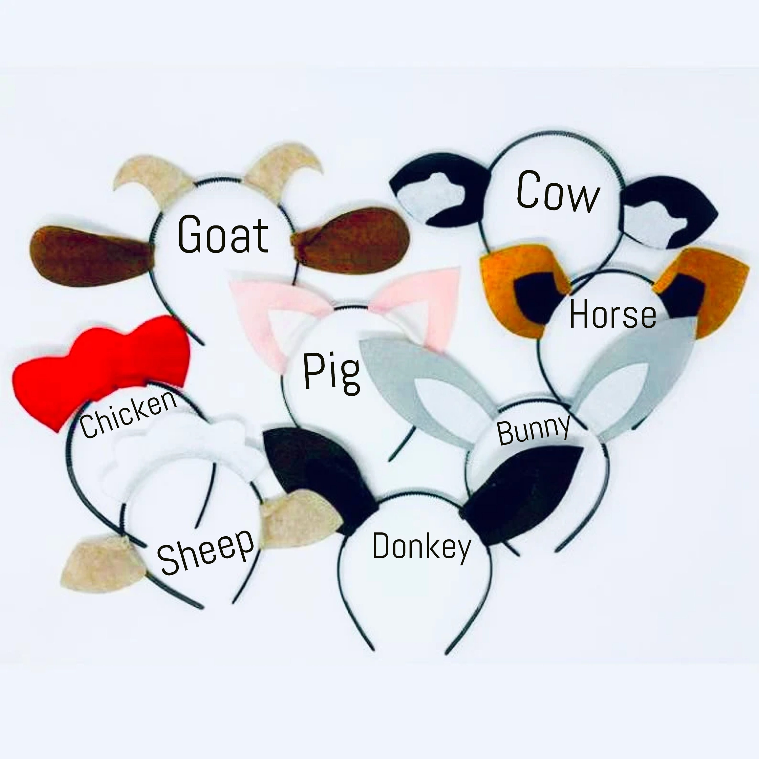 Barnyard Farm Animals Theme Ears Headband Birthday Party | Etsy