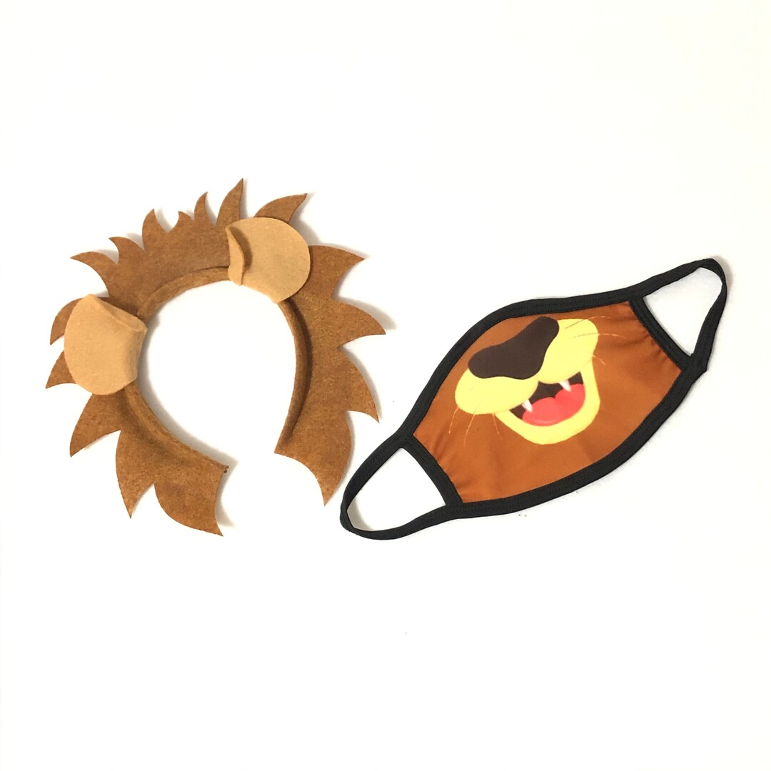 Animal Face Mask Nose and Mouth and Ears Clothe Facemask With Nose Wire ...