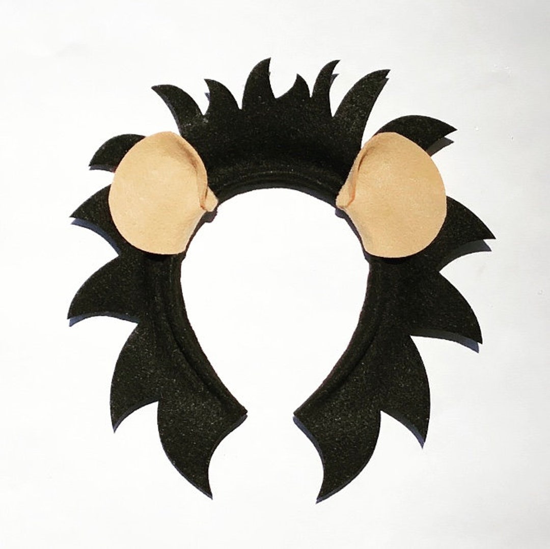Black Lion Ears and Mane Headband Birthday Party Favors Supplies ...