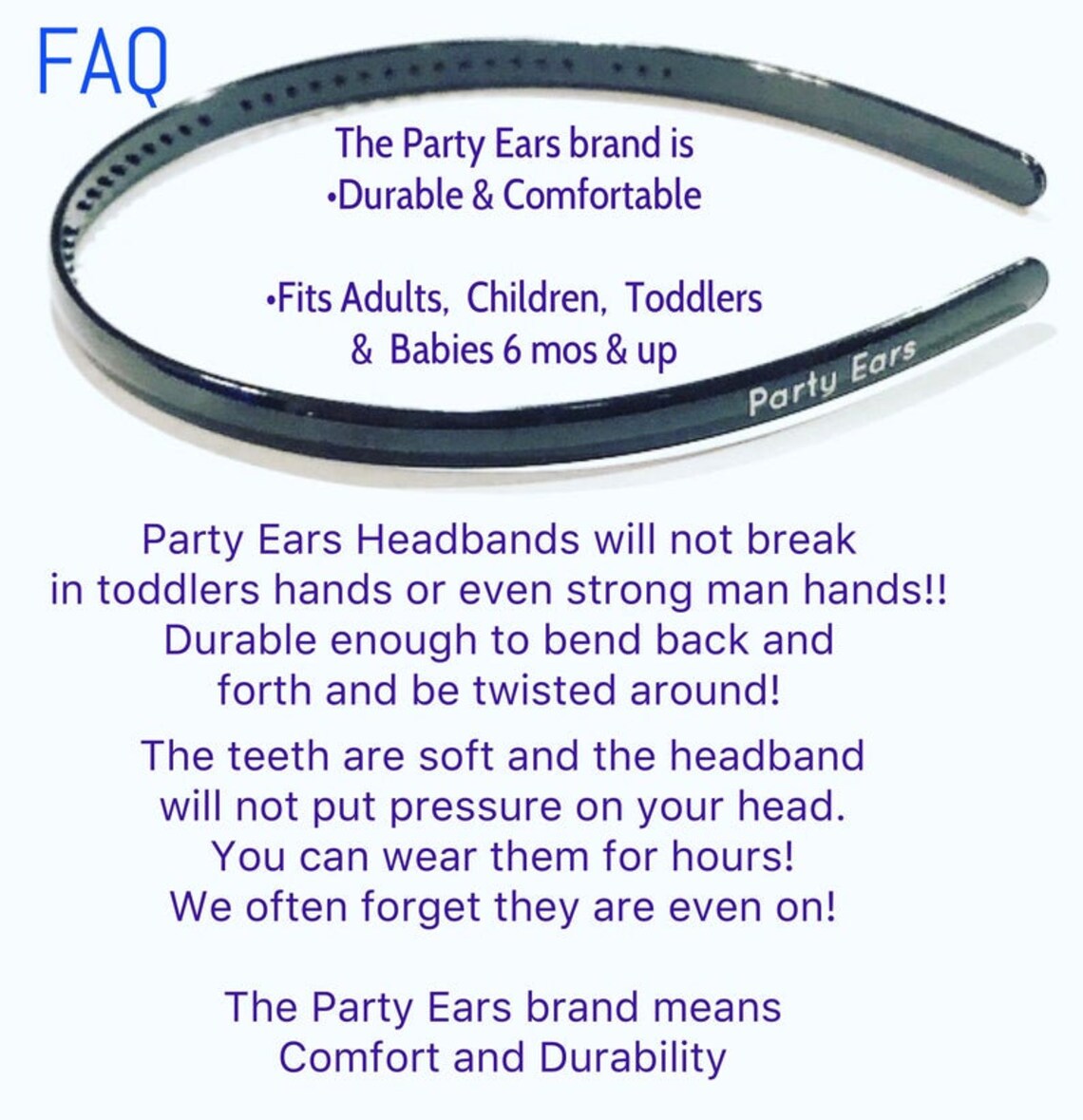 Pug Puppy Dog Ears and Tail Set Birthday Party Favors Dark Charcoal ...