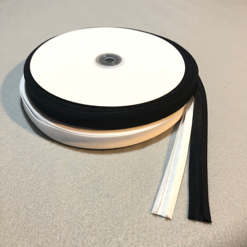 Bias Tape Single Fold in 1” or 5/8” Width Roll Binding Cotton Folded ...
