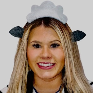 Sheep Lamb Ears Headband Birthday Party Favors Supplies Invitation ...