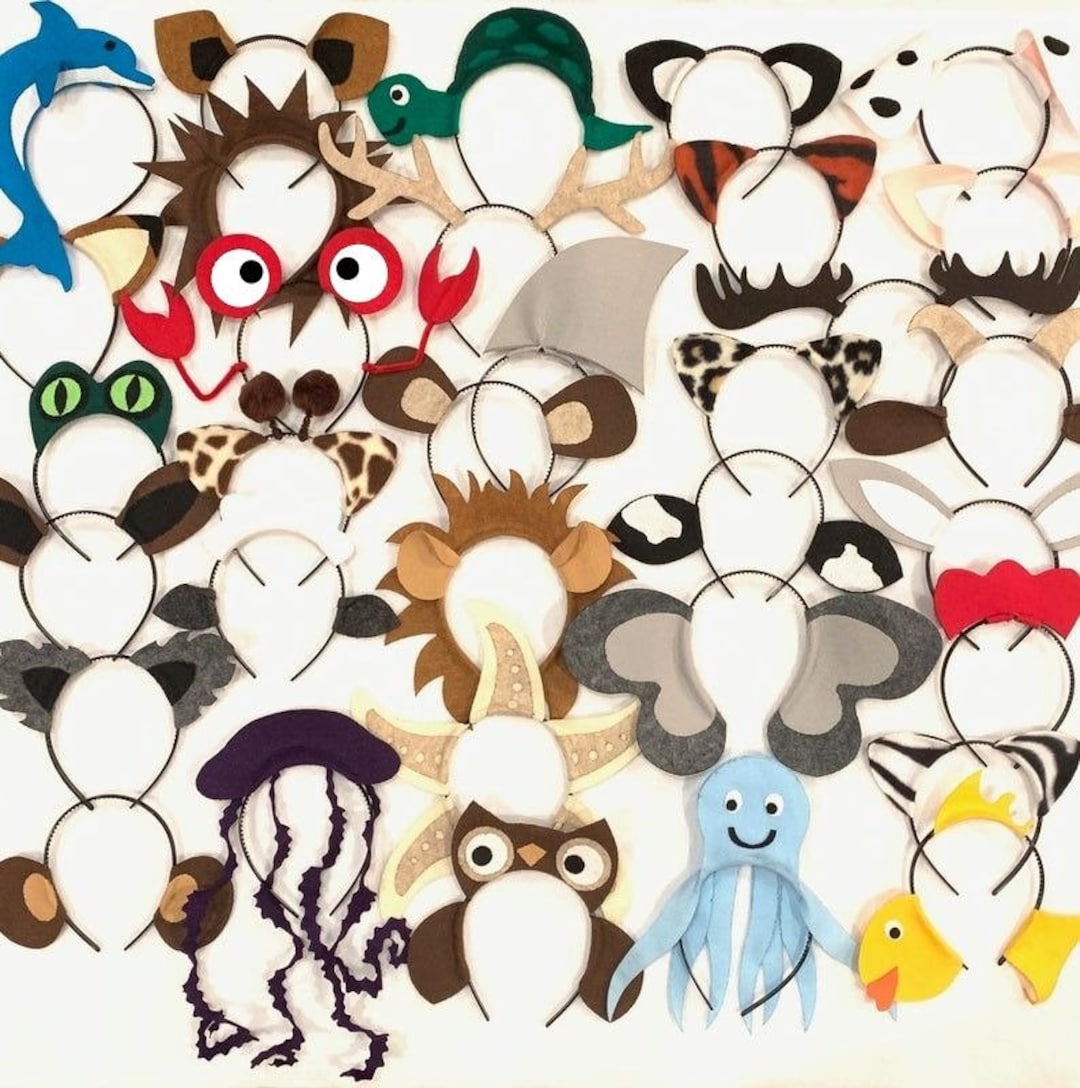 Animal Ears Headband Birthday Party Petting Zoo Costume Photo Booth ...