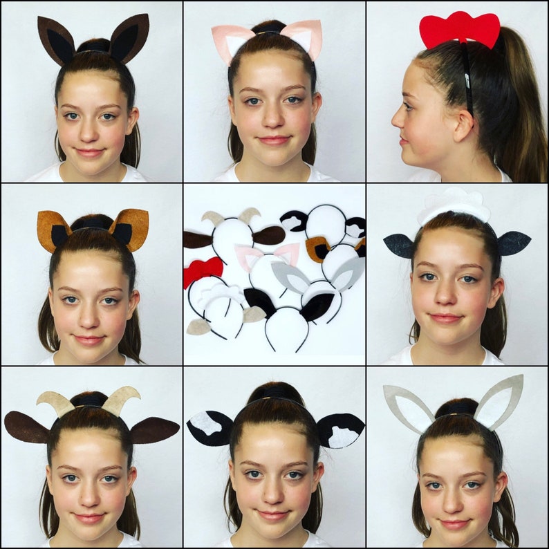 Animal Ears Headband Birthday Party Petting Zoo Costume Photo - Etsy