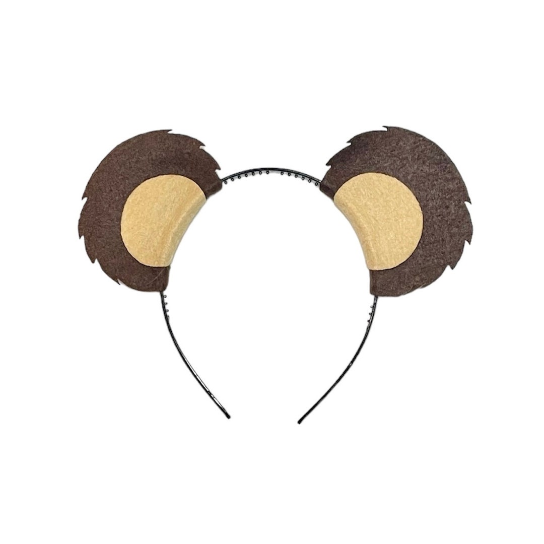 Dark Brown and Tan Bear Theme Ears Headbands Birthday Party Favors ...