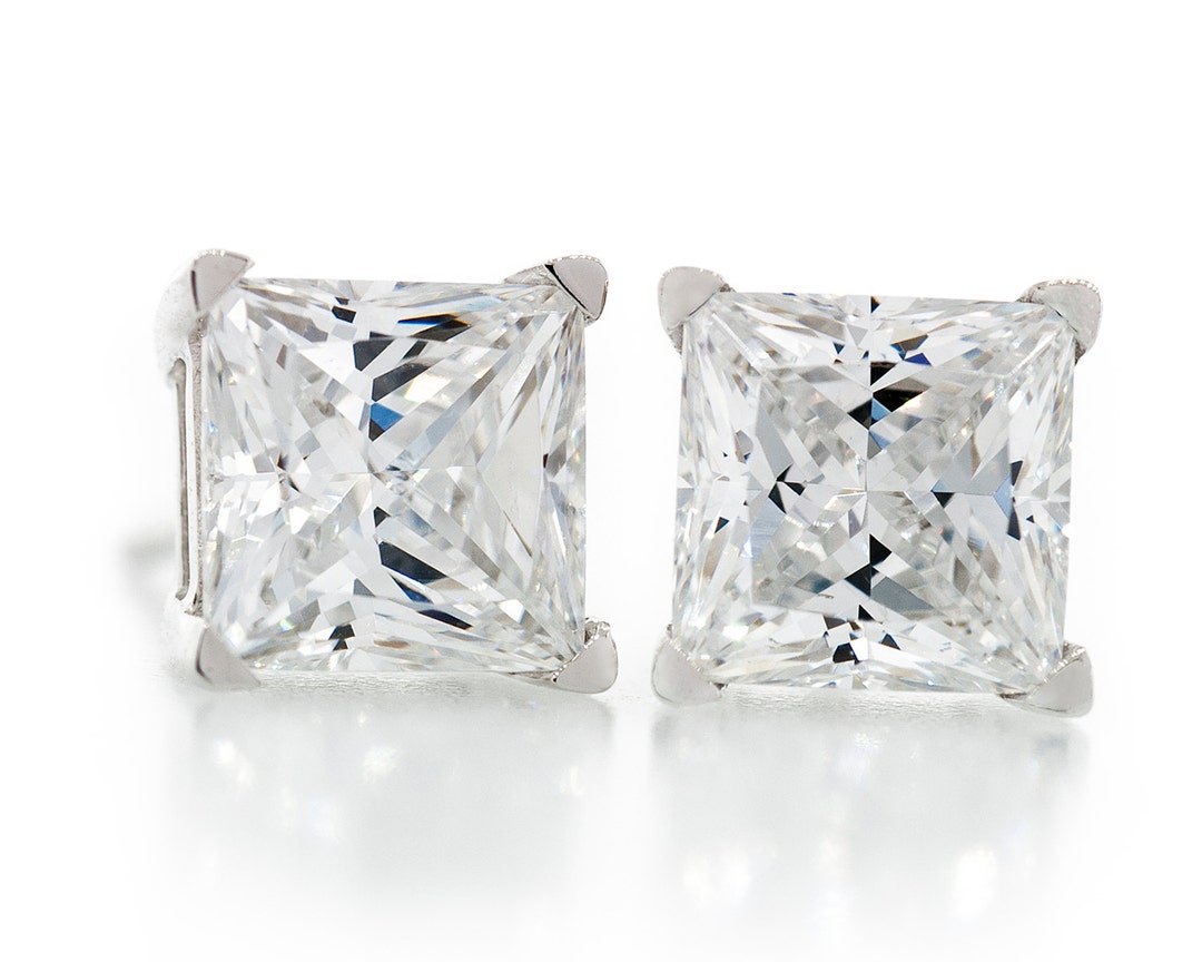 Square Shape Princess Diamond Cut Crystal White 5.5x5.5 - 6.5x6.5mm CZ ...