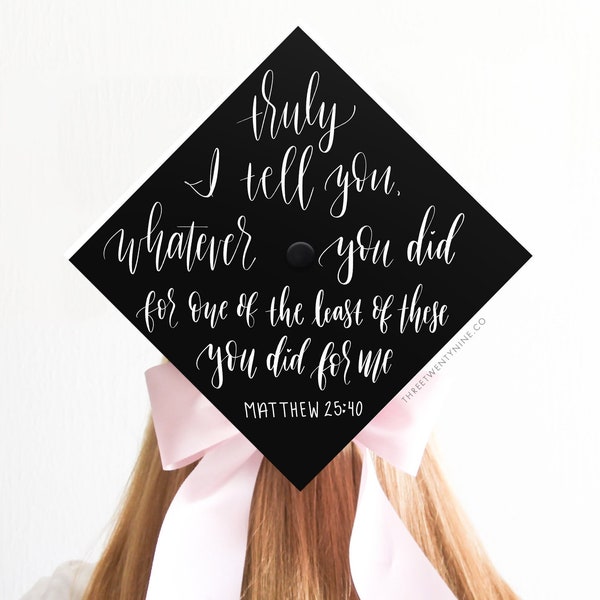 Bible Verse Grad Cap - Etsy