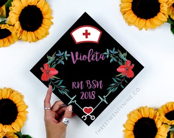 Graduation cap decal | Etsy