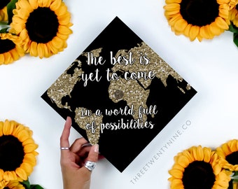 Graduation cap decal | Etsy