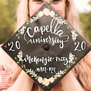Custom Grad Cap Graduation Cap Topper Grad Cap Grad Cap Handwritten ...