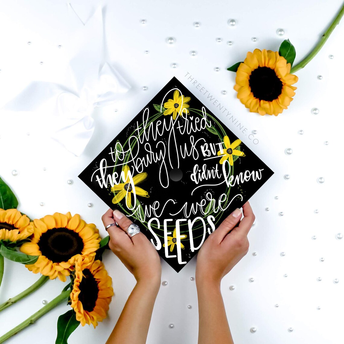Graduation Cap Grad Cap Grad Cap Decal Handwritten - Etsy