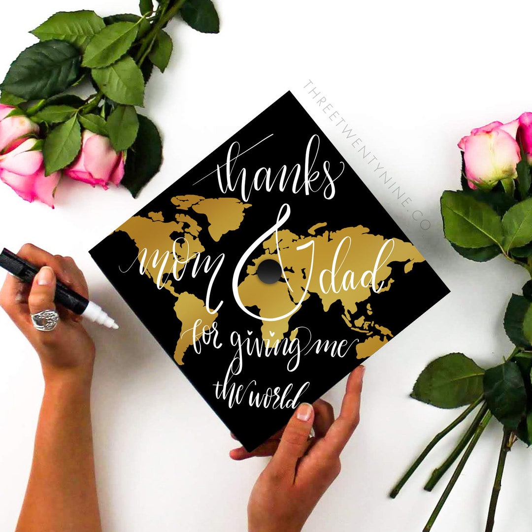 Graduation Cap | Grad Cap | Grad Cap Decal | Handwritten | Cute ...