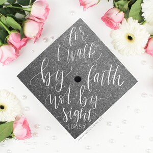 Graduation Cap Decal DOWNLOAD ONLY Silver Glitter - Etsy