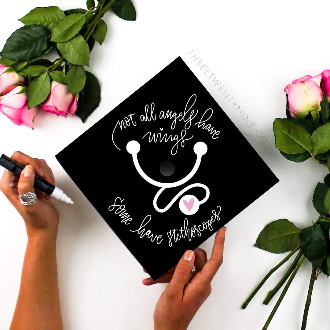 Nurse Graduation Cap Print | Stethoscope Art (digital Download) - Etsy