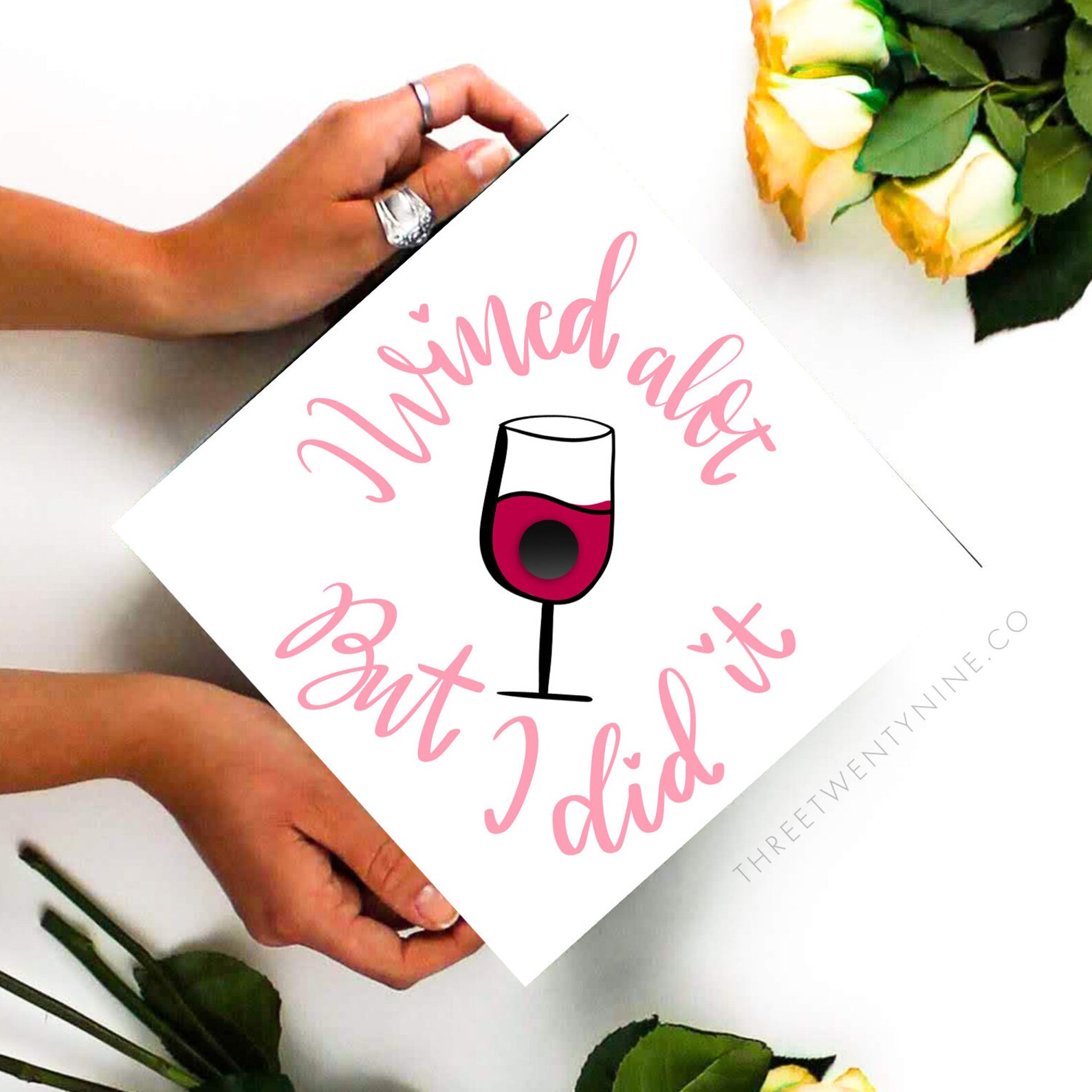 Graduation Cap | Grad Cap | Grad Cap Decal | Handwritten | Cute ...