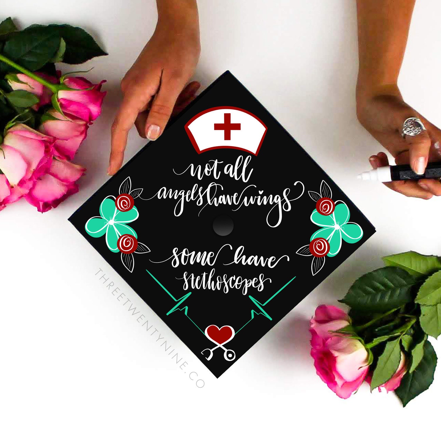 Graduation Cap | Grad Cap | Grad Cap Decal | Handwritten | Cute ...