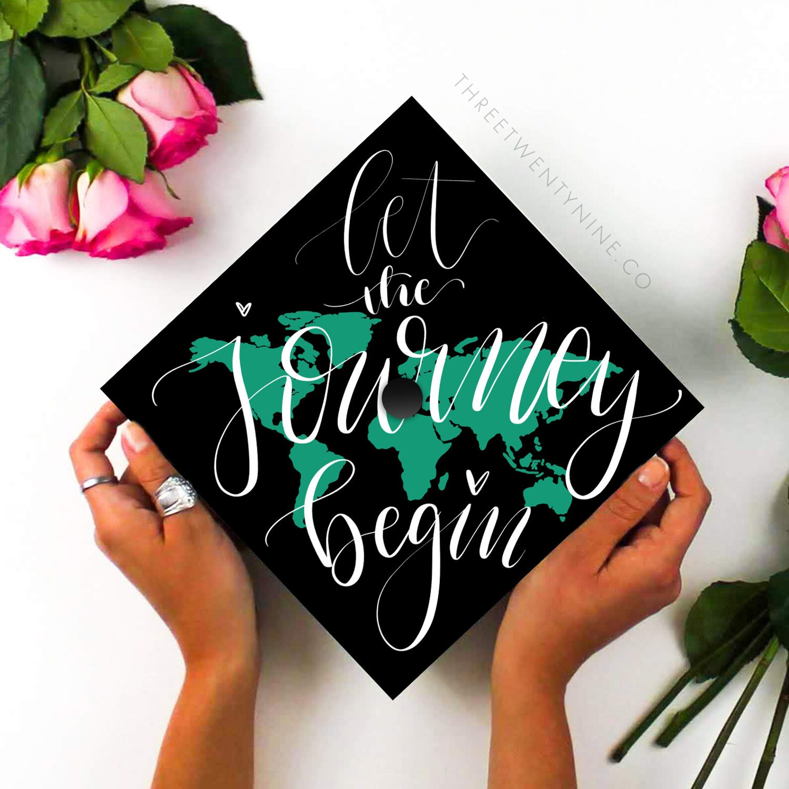 Graduation Cap Grad Cap Grad Cap Decal Handwritten - Etsy