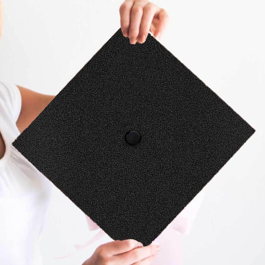 Black Glitter Grad Cap Topper | DIY Graduation Decoration - Etsy