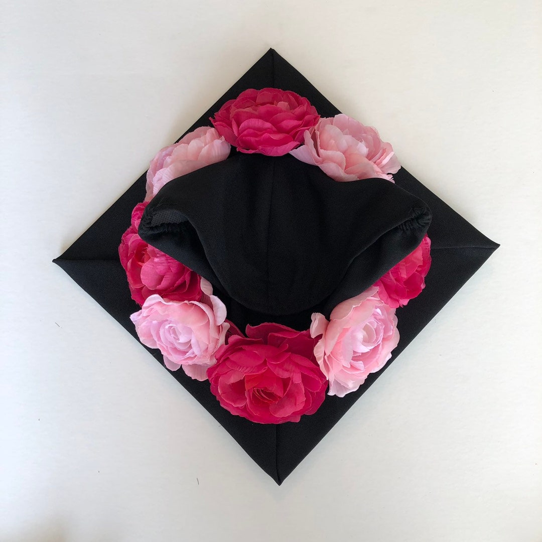 Flower Crown | Graduation Cap | Pink Peonies - Etsy