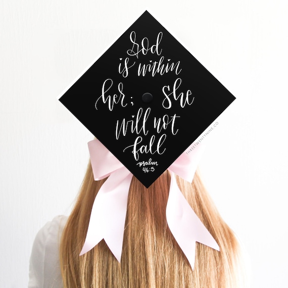Bible Verse Graduation Cap Ideas Graduation Cap Decoration | Christian