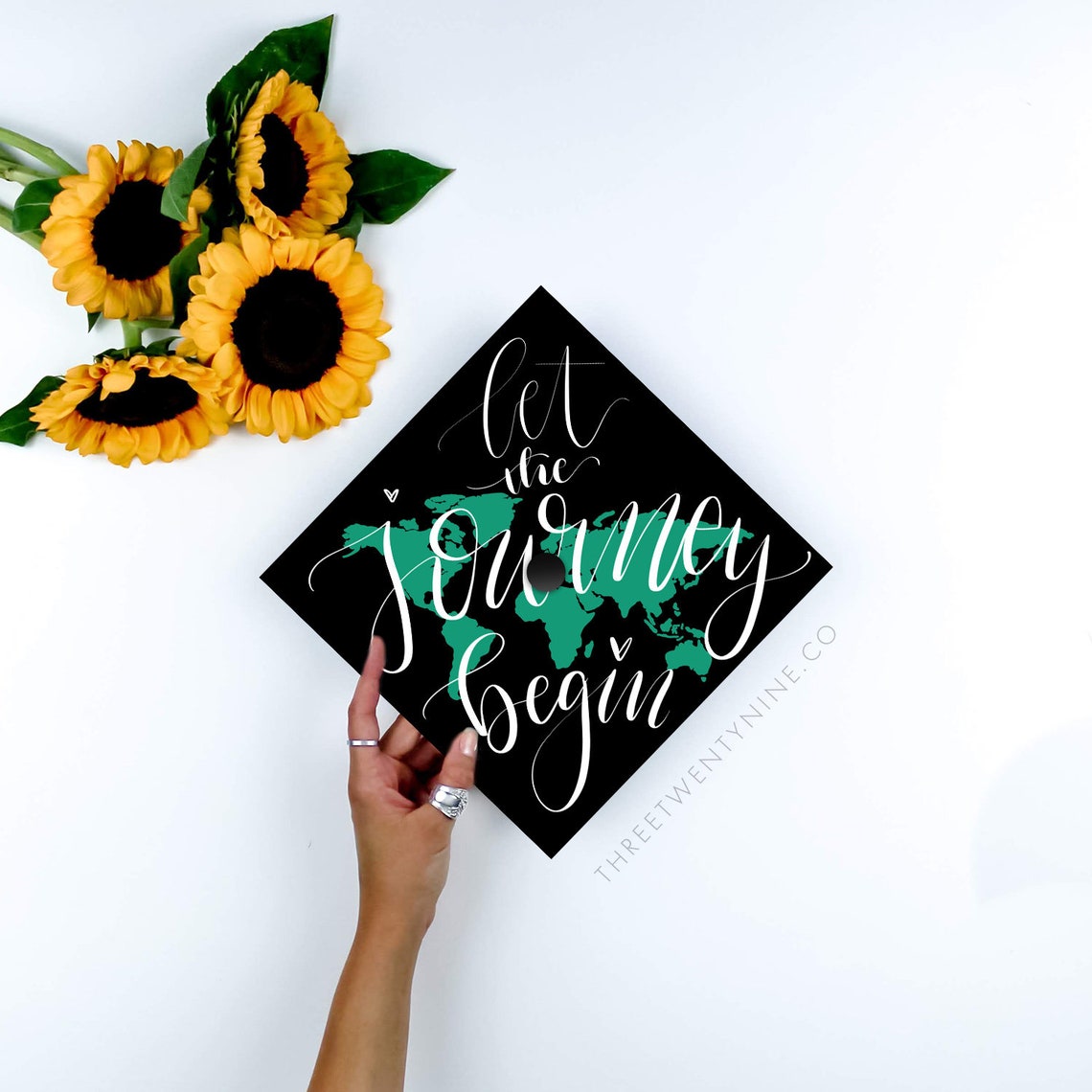 Graduation Cap Grad Cap Grad Cap Decal Handwritten - Etsy