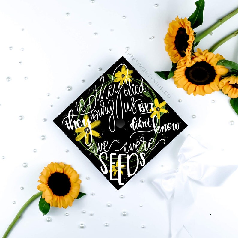 Graduation Cap Grad Cap Grad Cap Decal Handwritten - Etsy